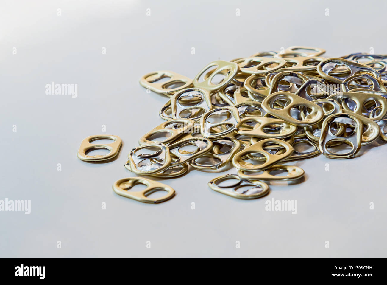 Ring pull for recycle Stock Photo - Alamy