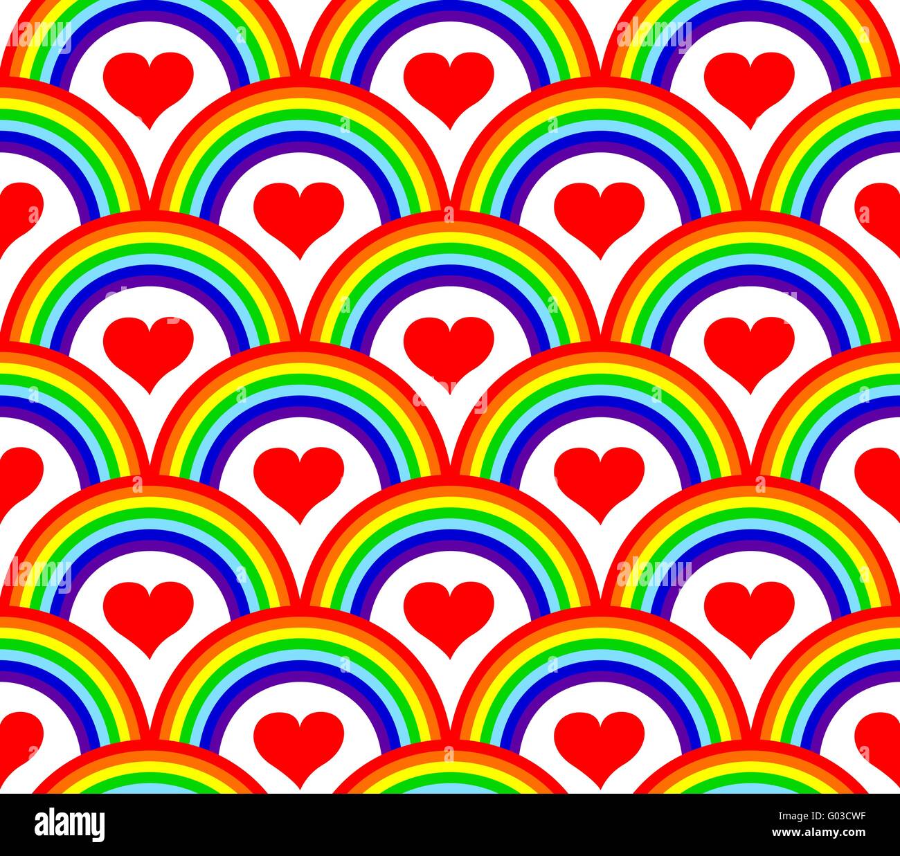 illustration of a seamless rainbow pattern Stock Photo - Alamy