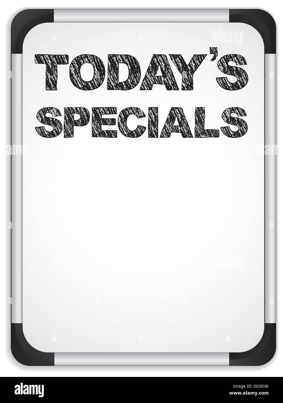Menu chalkboard todays specials hi-res stock photography and images - Alamy