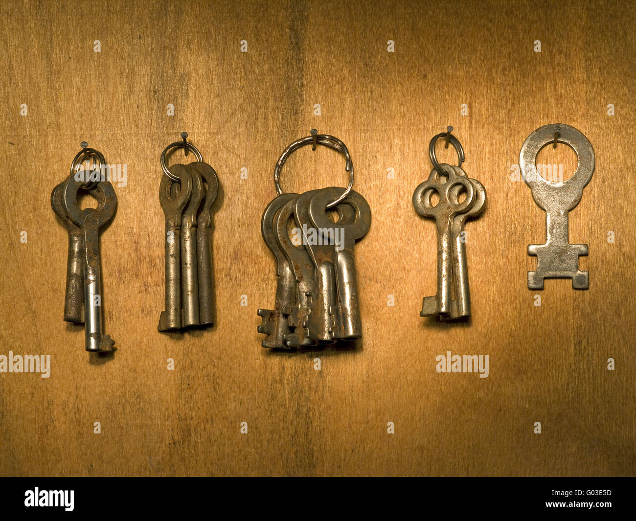 Old keys bunch Stock Photo - Alamy