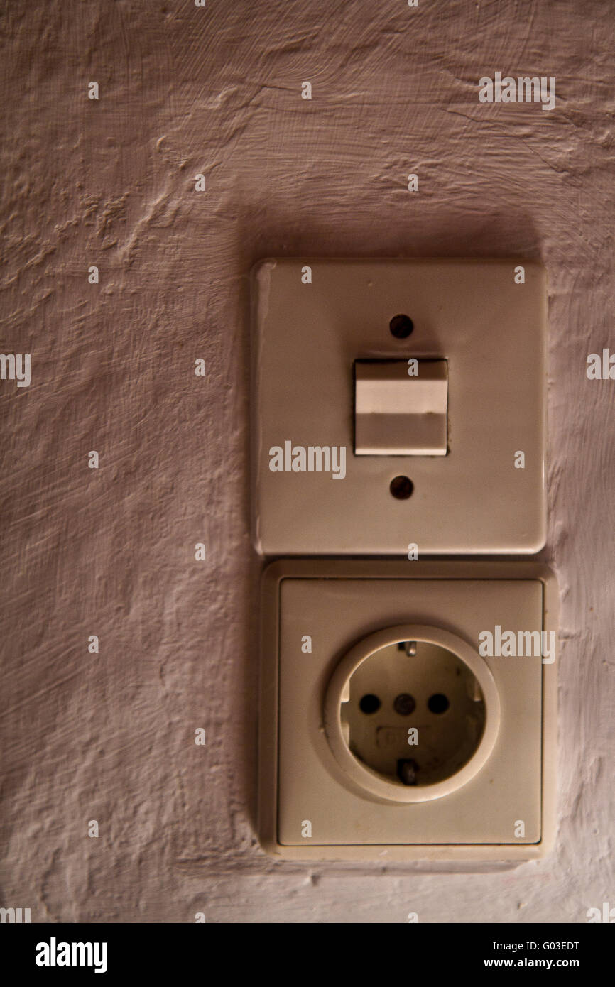 old light switch Stock Photo - Alamy