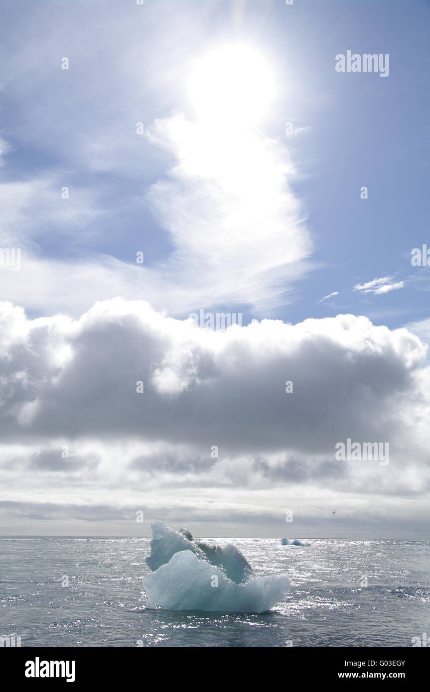 Iceberg in the ocean, Iceland Stock Photo - Alamy