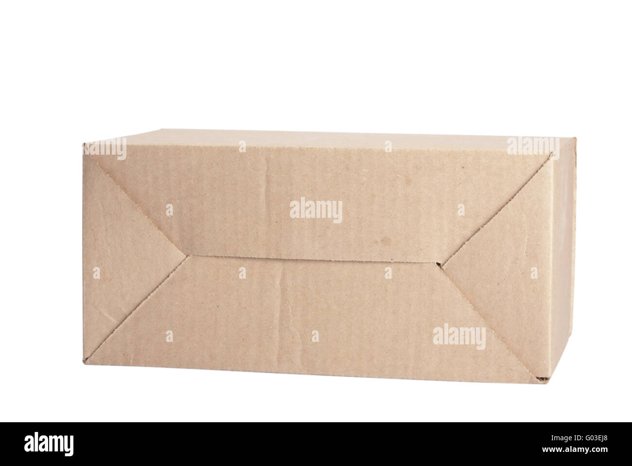 closed cardboard box isolated on the white background Stock Photo - Alamy
