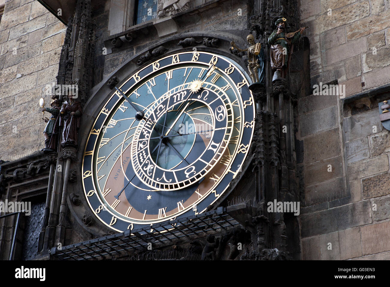 Old medieval astronomical clock hi-res stock photography and images - Alamy
