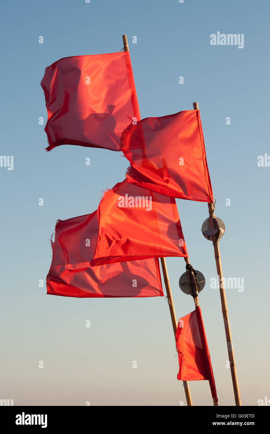 flags in the wind Stock Photo - Alamy