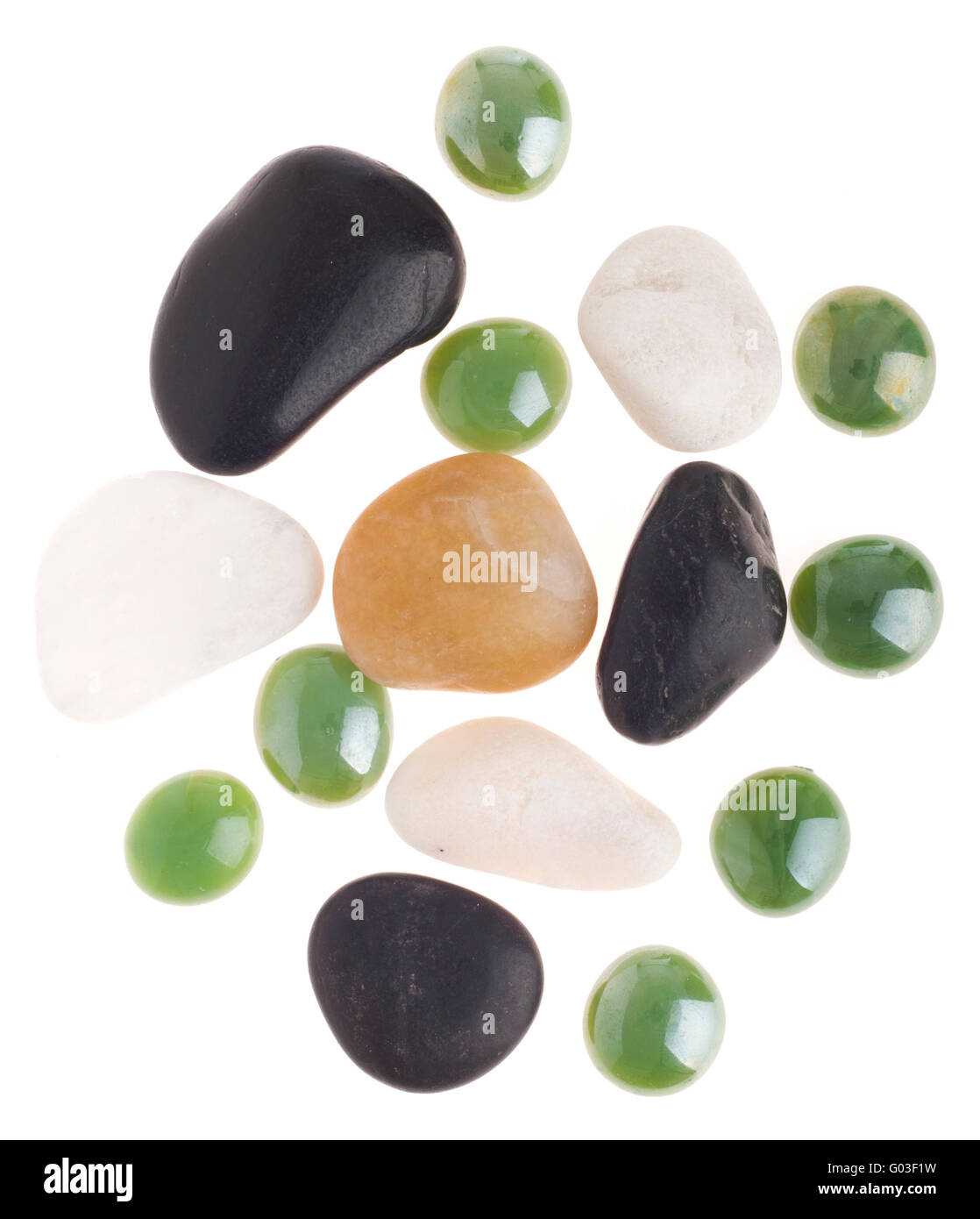 gorgeous spa stones collection isolated on white background Stock Photo ...