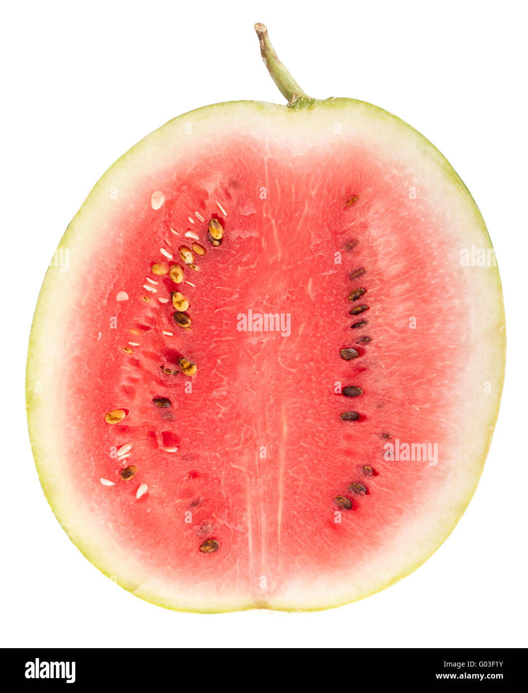 half watermelon fruit (isolated on white background Stock Photo - Alamy