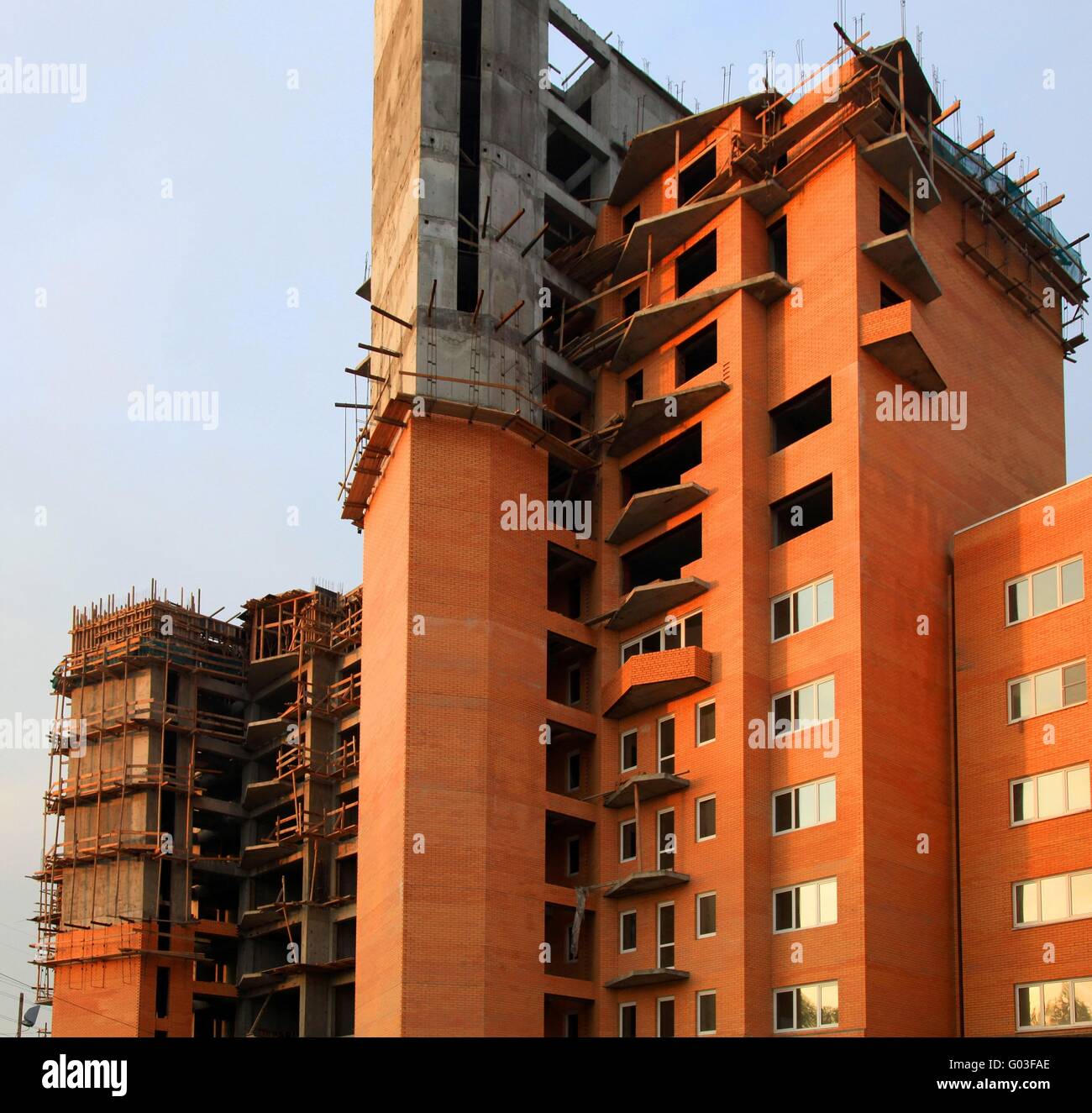 Generic industrial building under construction hi-res stock photography ...