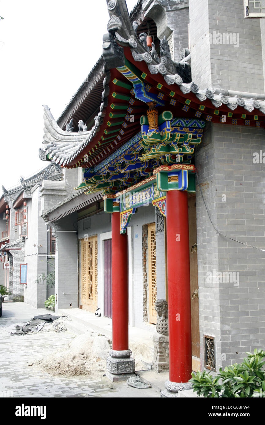 downtown of Xian, Chinese Gate in the Old Town Stock Photo - Alamy