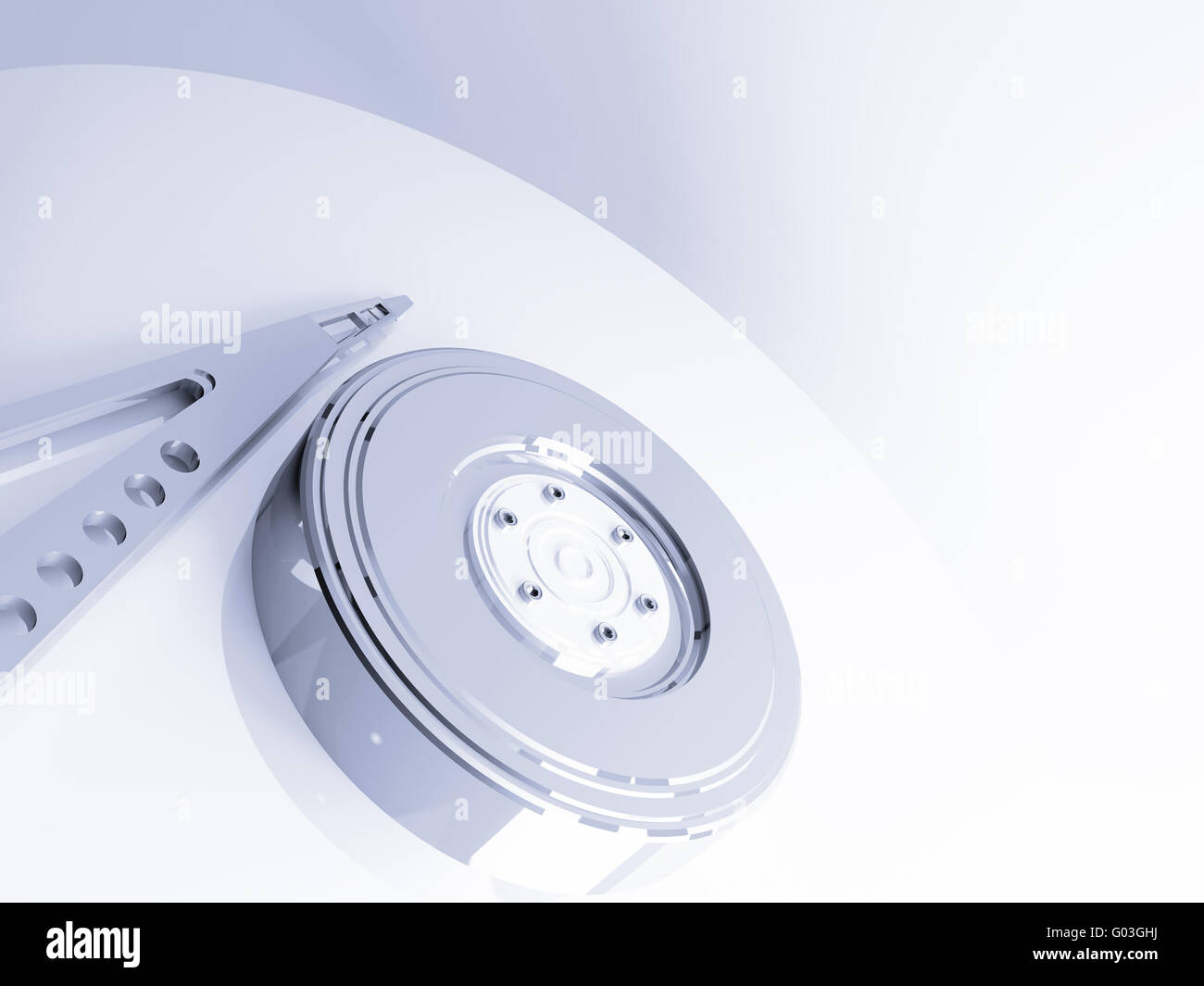 Model of metal plates and reading out head of a ha Stock Photo - Alamy