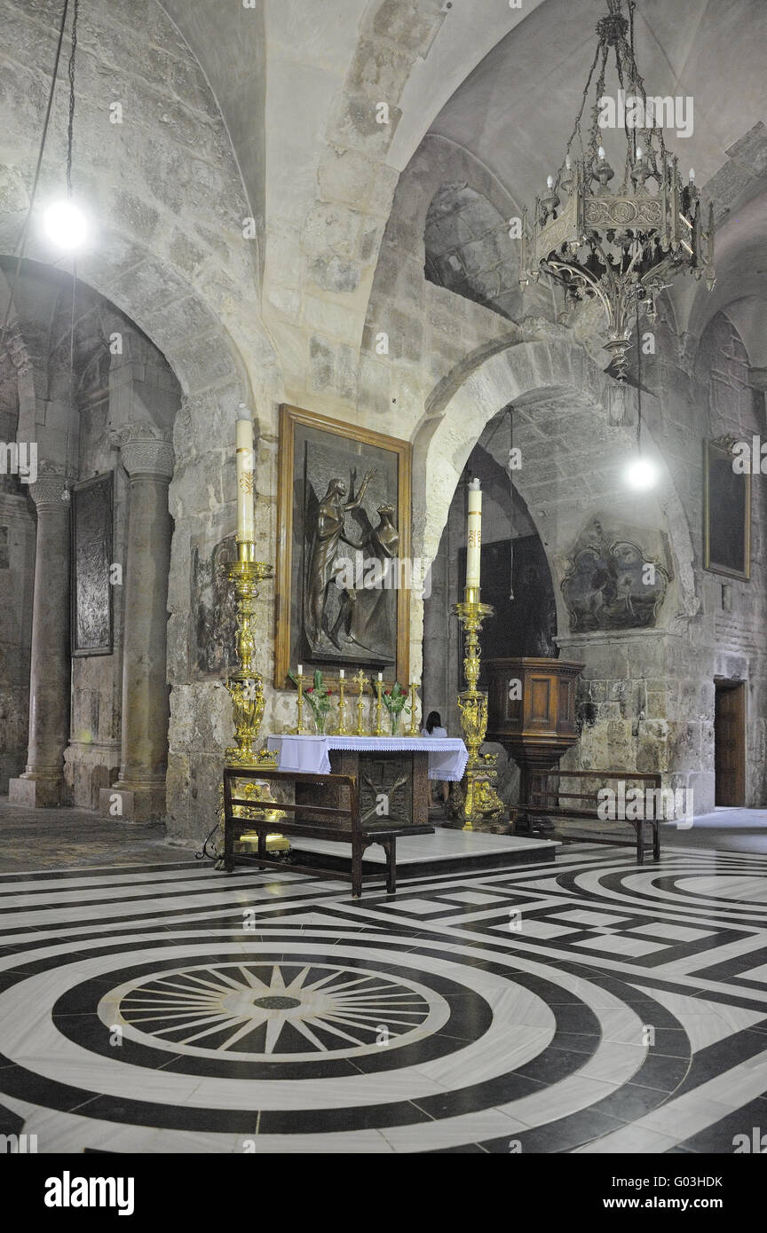 Interior of the Church of the Holy Sepulchre Stock Photo - Alamy