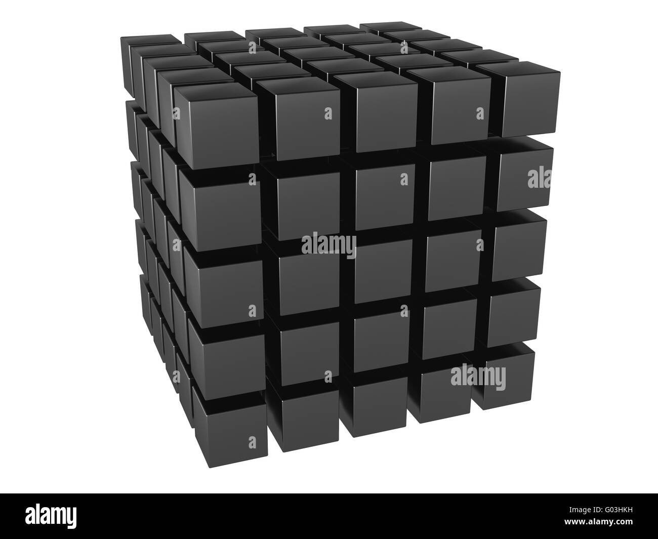 The three-dimensional image of a set of cubes Stock Photo - Alamy