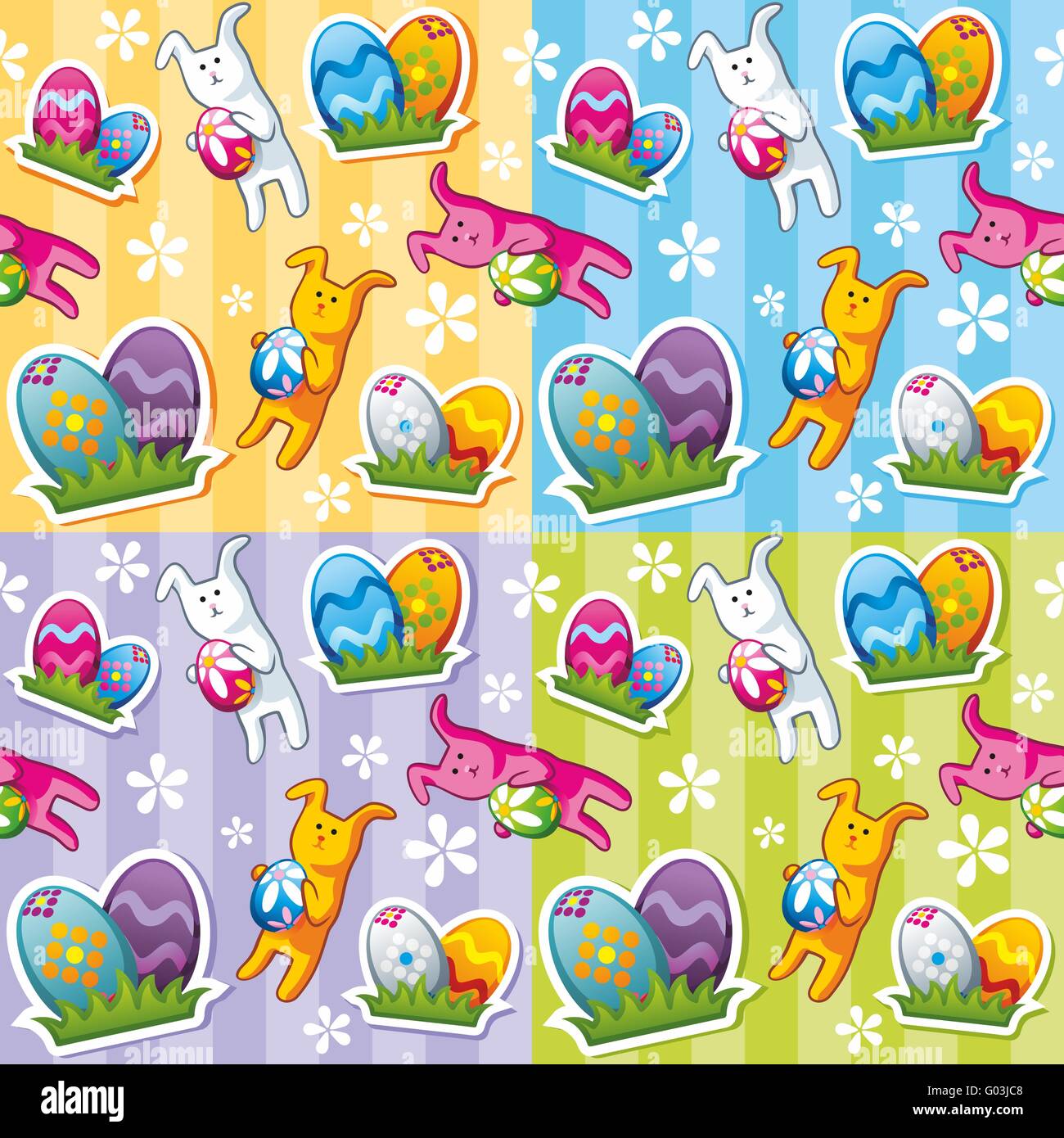 Seamless easter pattern Stock Photo - Alamy