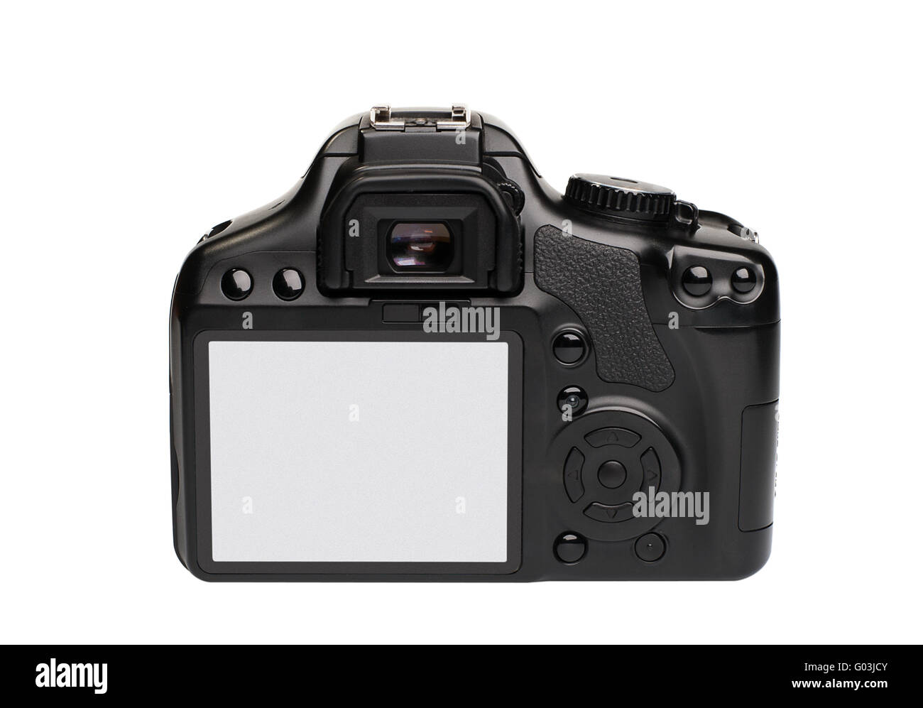 Modern digital SLR Camera Isolated on White Background Stock Photo - Alamy