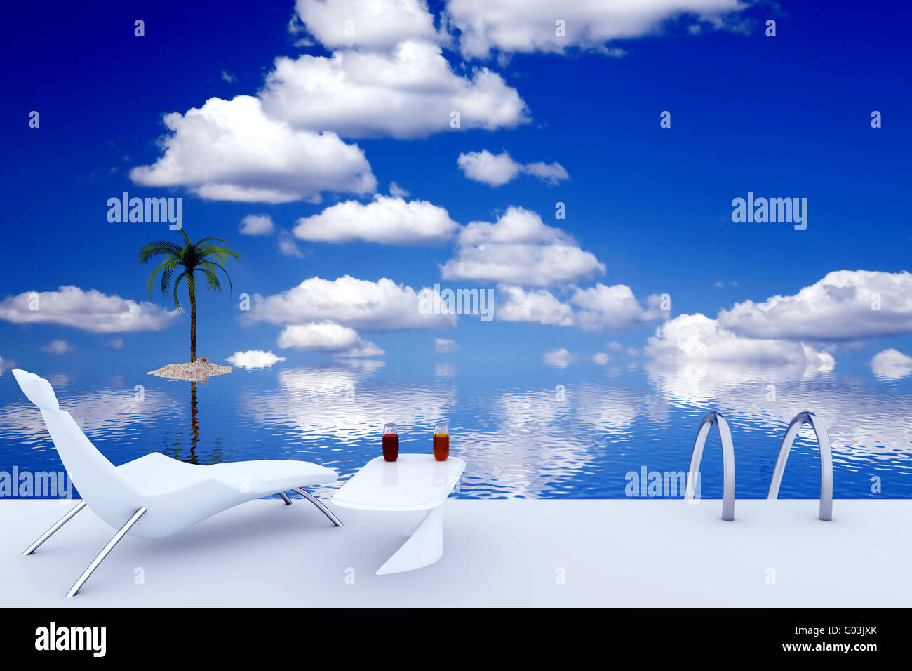 holidays at the seaside in good weather with a bea Stock Photo - Alamy