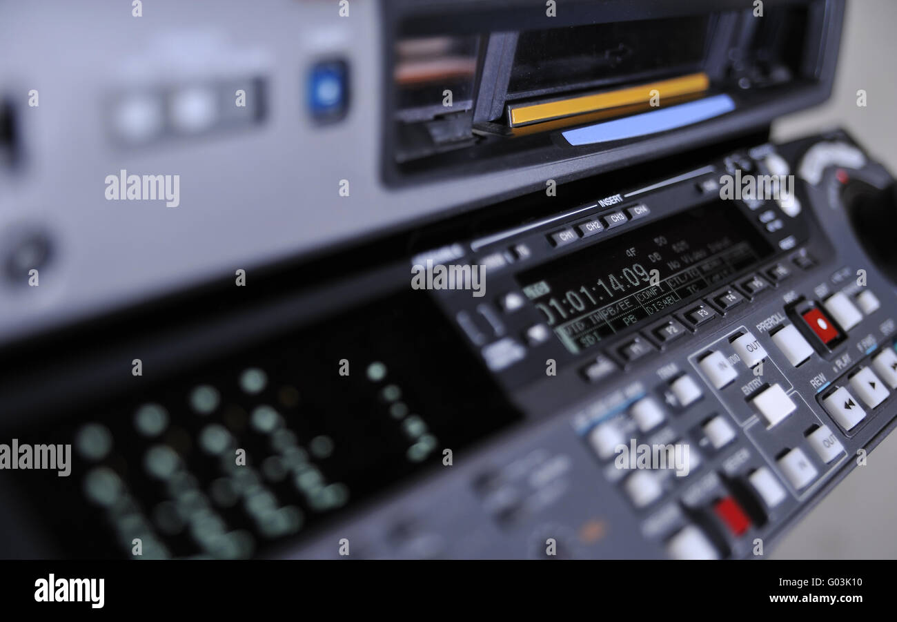 Close-up of the front panel of the digibeta recorder Stock Photo - Alamy