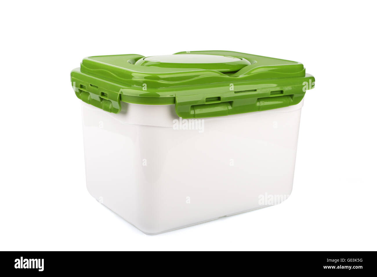 plastic box isolated on white with clipping path Stock Photo - Alamy