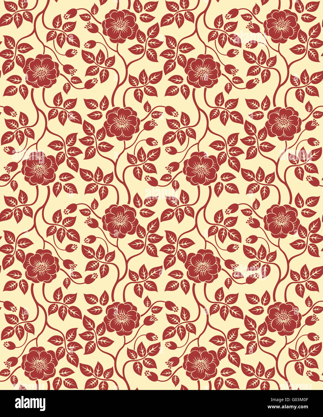 Seamless floral background Stock Photo - Alamy