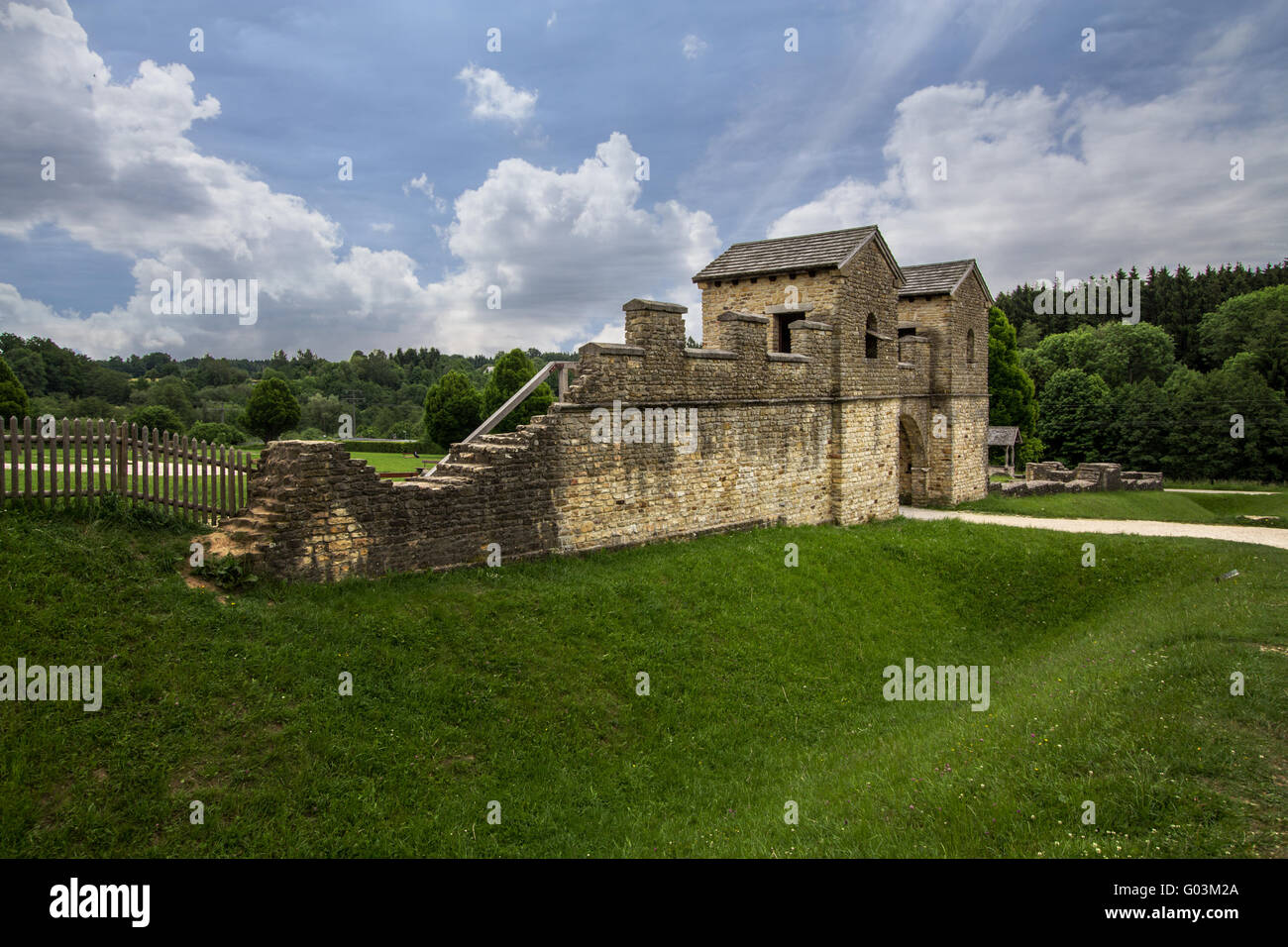 Roman fort reconstruction hi-res stock photography and images - Alamy