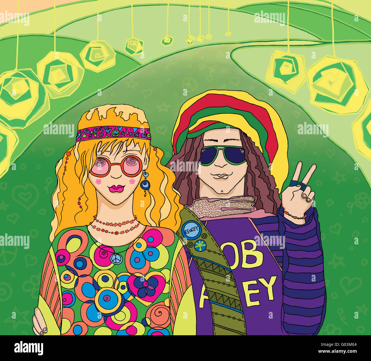 Hippies 1960's hi-res stock photography and images - Alamy