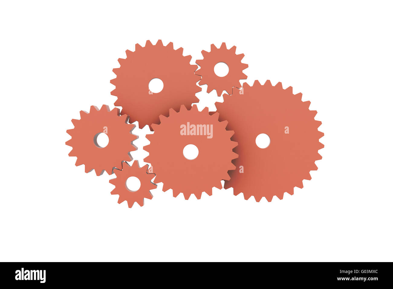 Gears, Cogs Isolated on White Background Stock Photo - Alamy