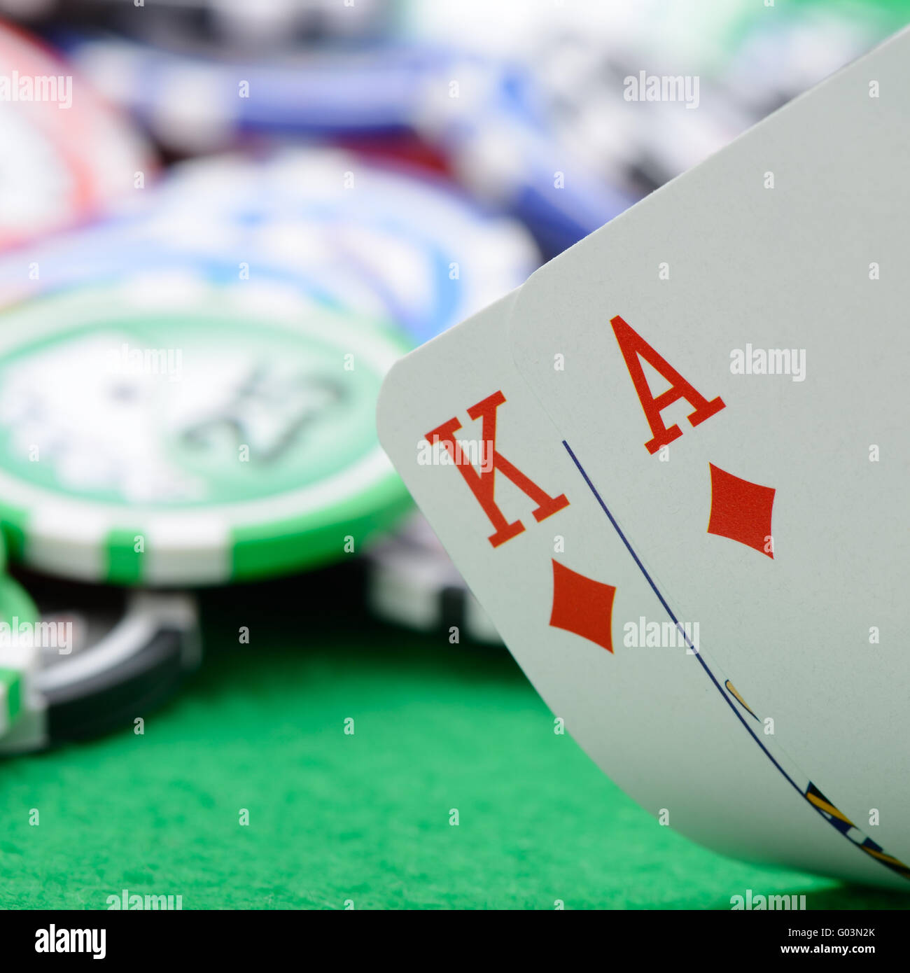 Black jack winning hand hi-res stock photography and images - Alamy