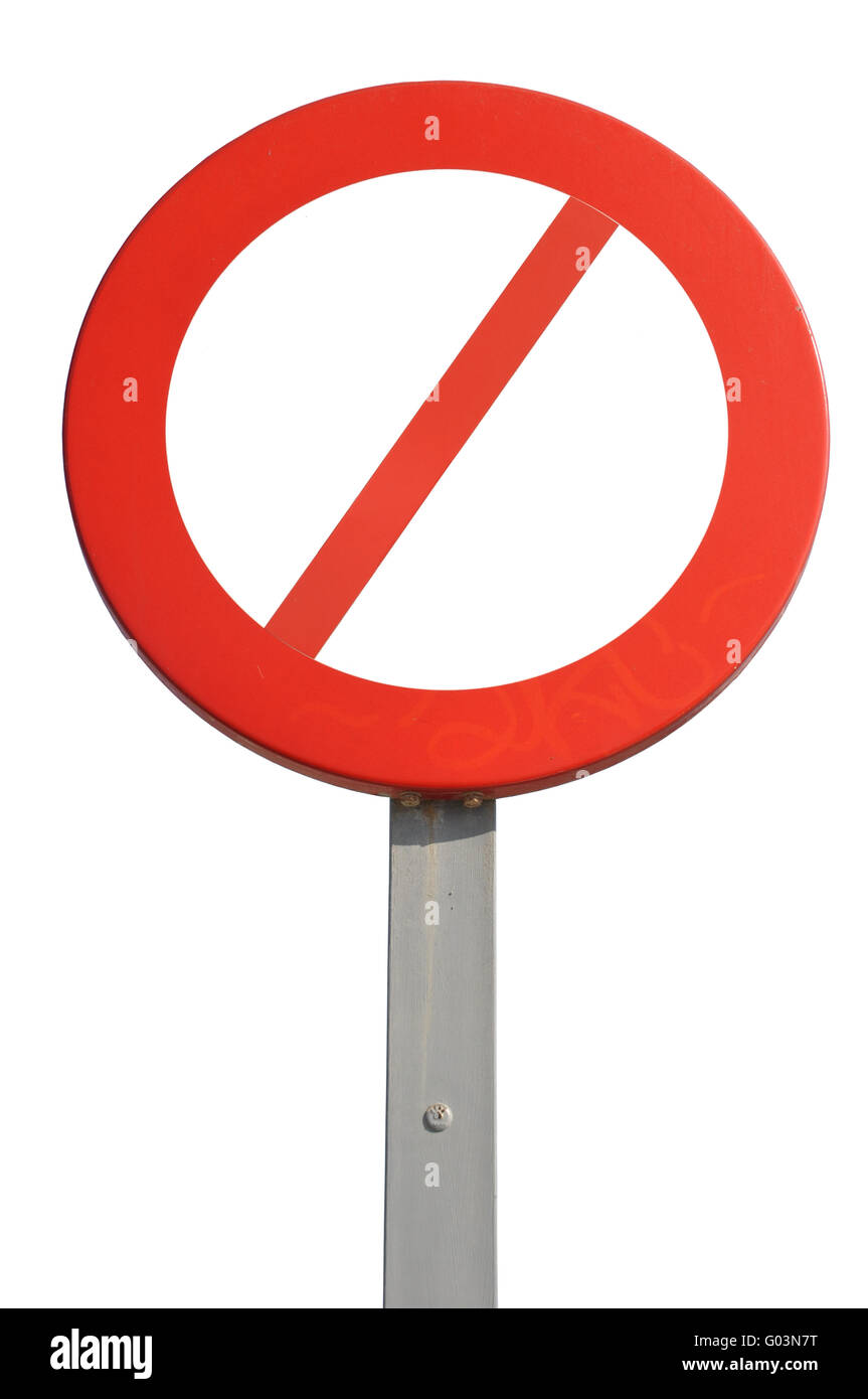 red prohibited sign isolated on white background Stock Photo - Alamy