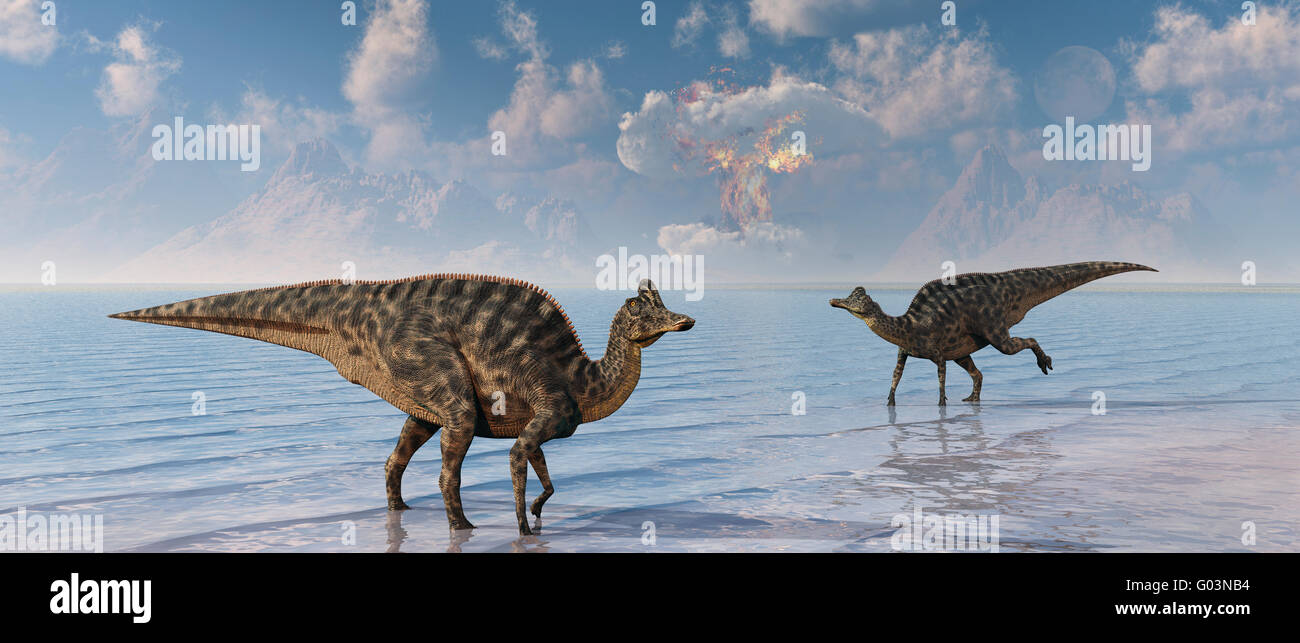 The End Of The Dinosaurs Stock Photo - Alamy