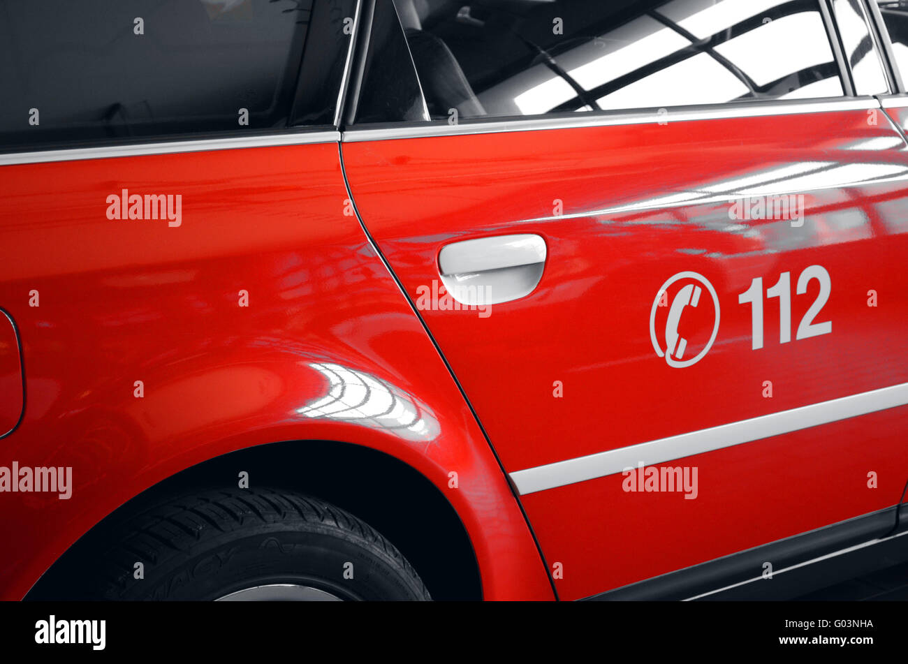 Fire fighting car Stock Photo - Alamy