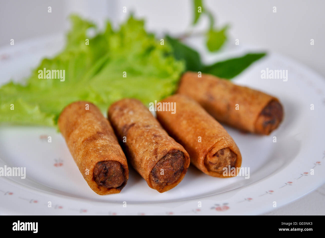 Fried spring rolls Stock Photo - Alamy