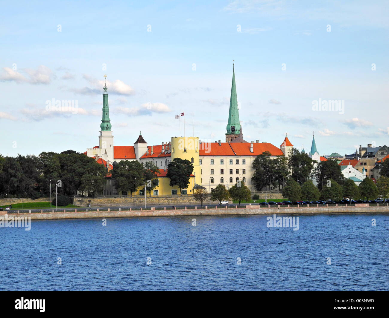 Riga Castle in Latvia Stock Photo - Alamy