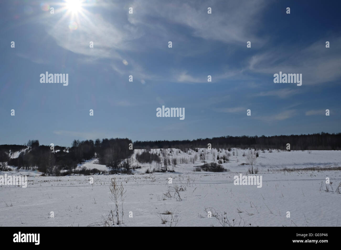 Sunny day in early spring Stock Photo - Alamy