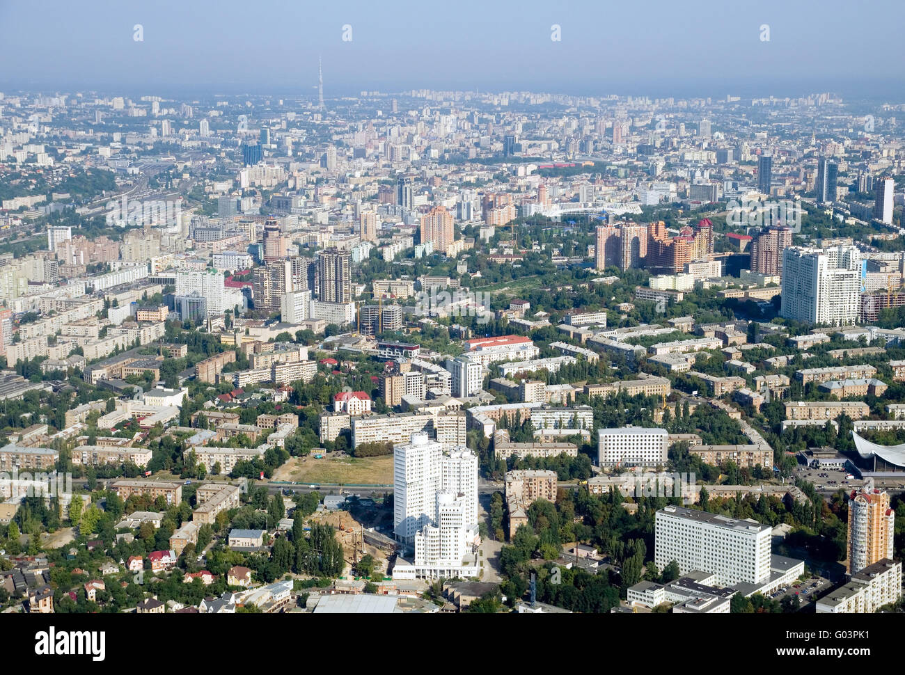 Kyiv city - aerial view Stock Photo - Alamy