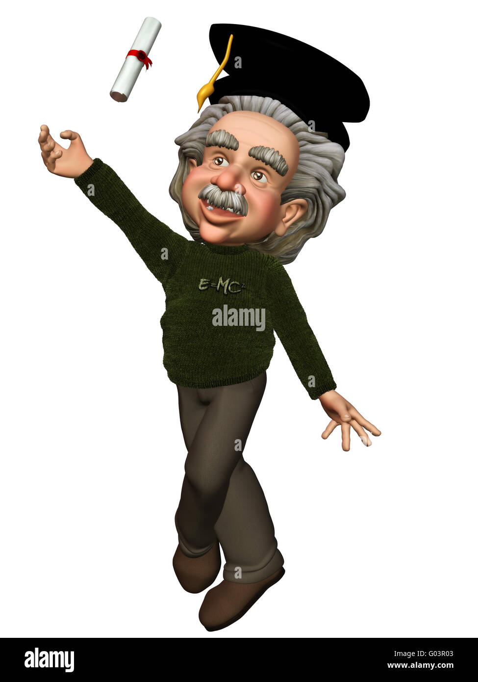 Einstein creates the graduation Stock Photo - Alamy