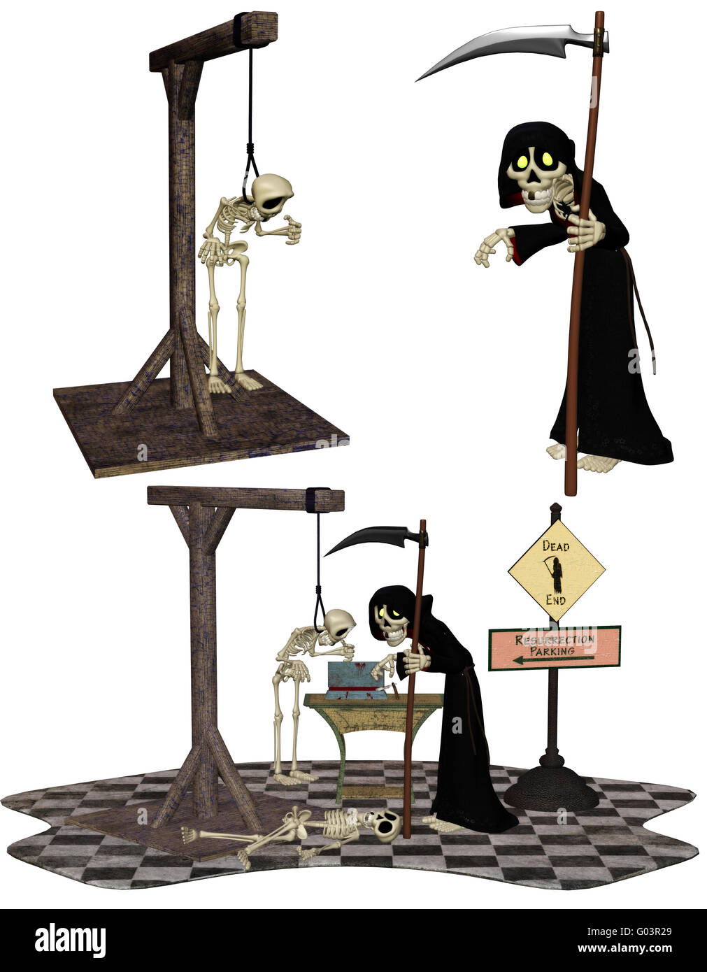 the grim reaper comes Stock Photo - Alamy