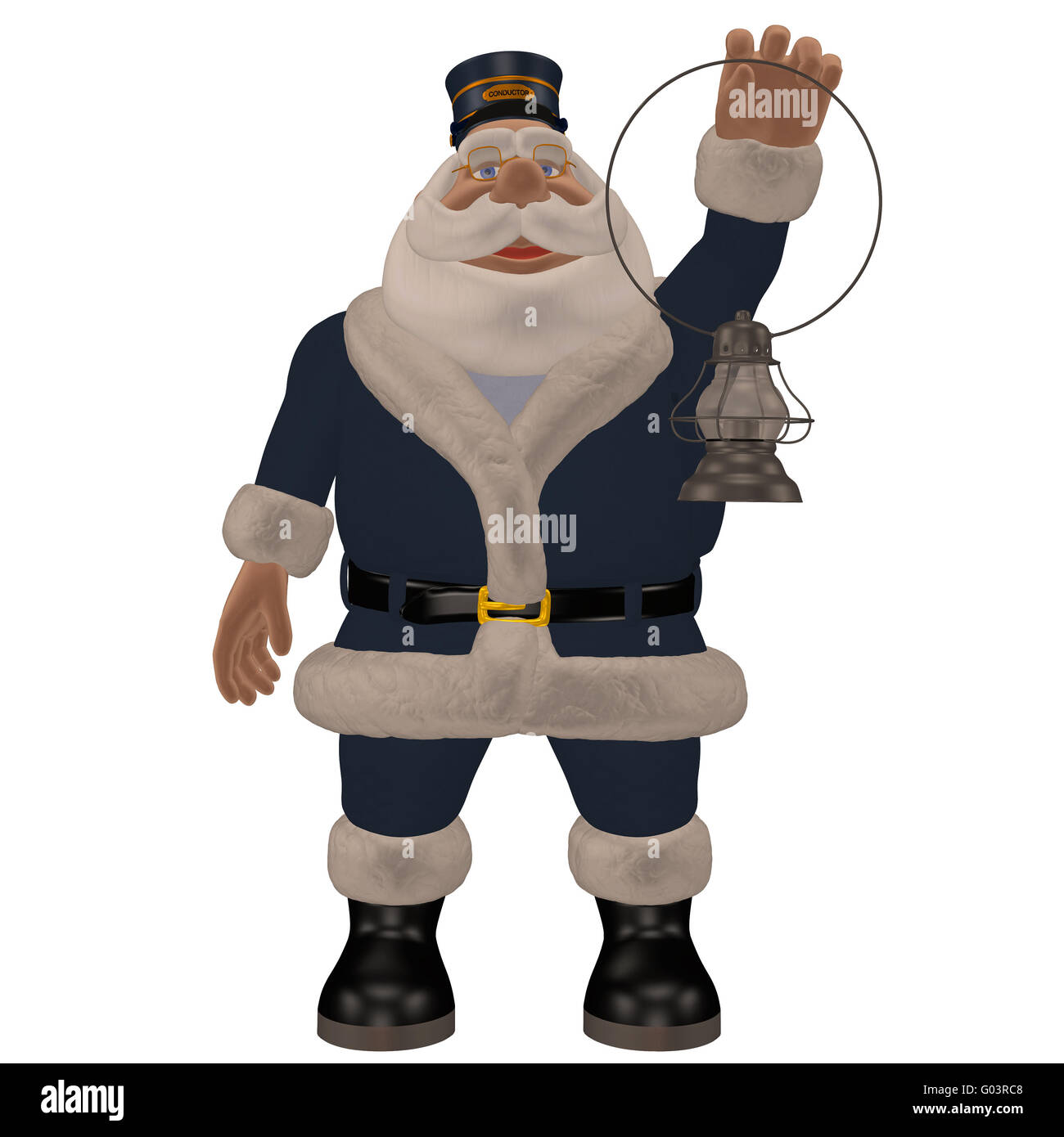 Cartoon santa claus coming Cut Out Stock Images & Pictures - Alamy