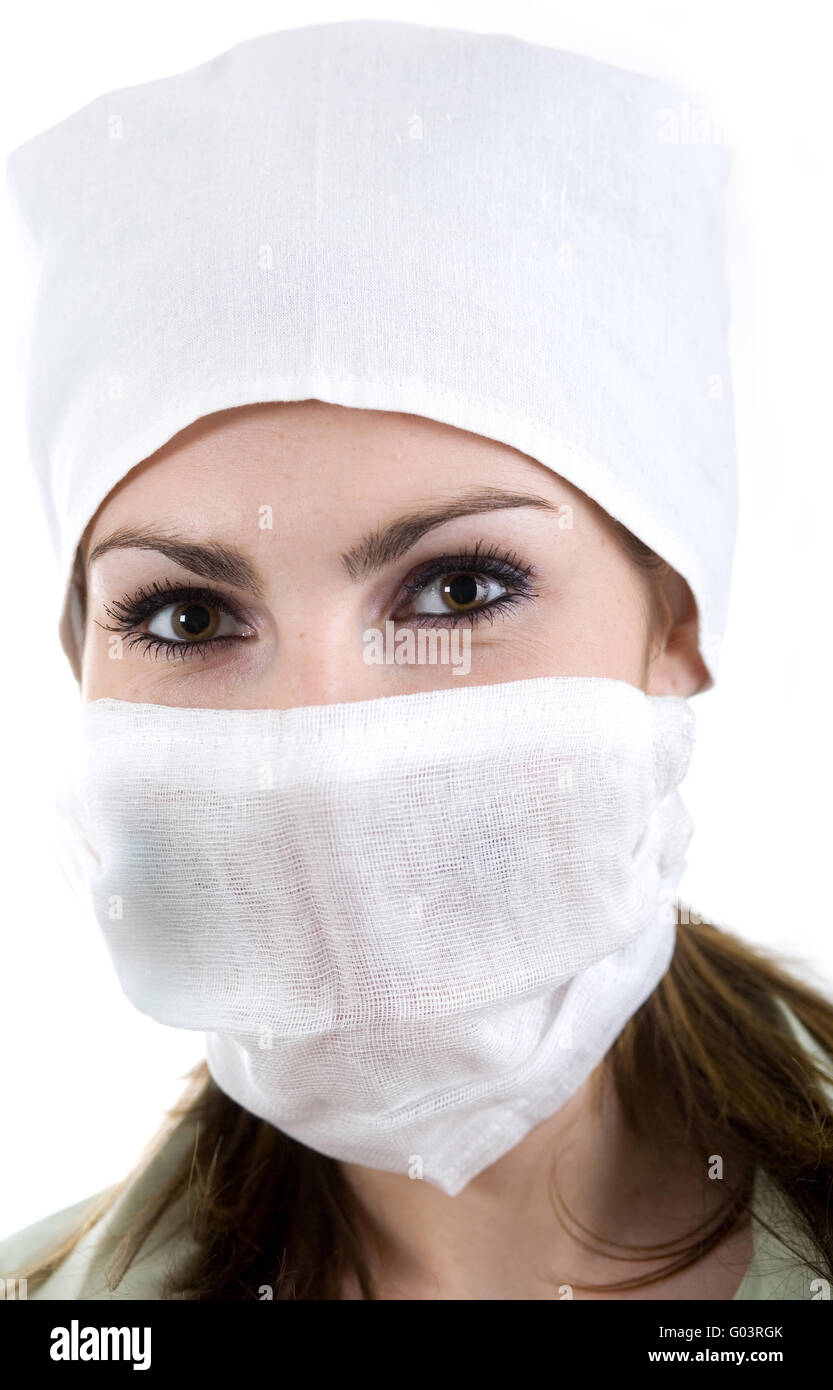 Nurse in cap Stock Photo - Alamy