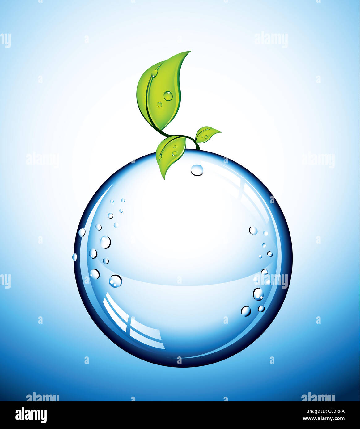 Glass ball eco design Stock Photo - Alamy