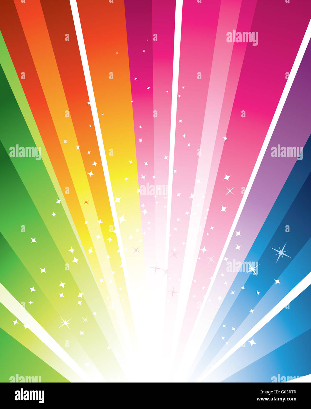 Background with colorful rays Stock Photo - Alamy