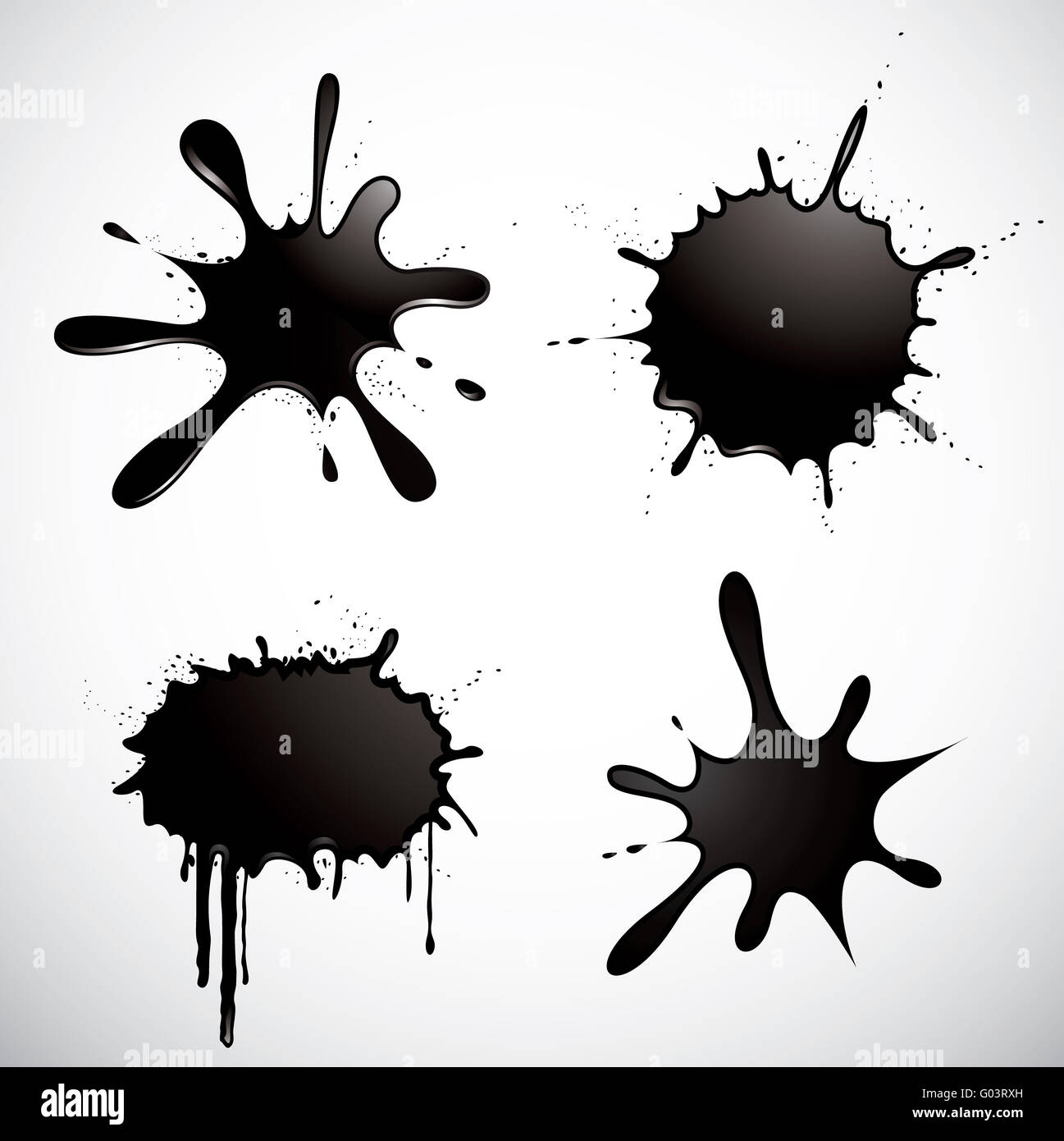 Wet inky brush hi-res stock photography and images - Alamy