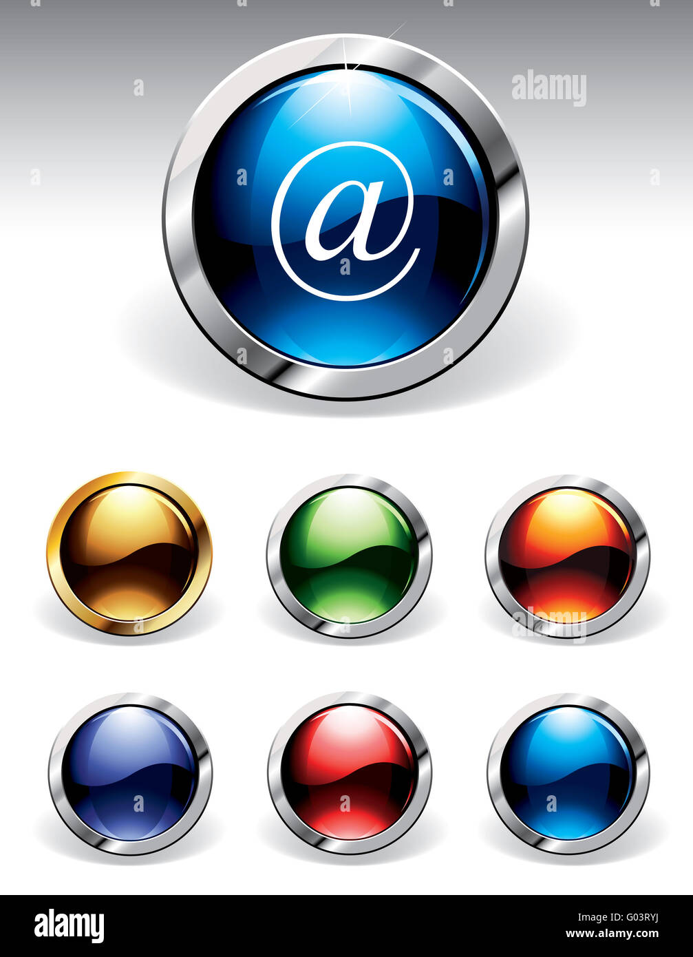 Red contact buttons vector hi-res stock photography and images - Alamy