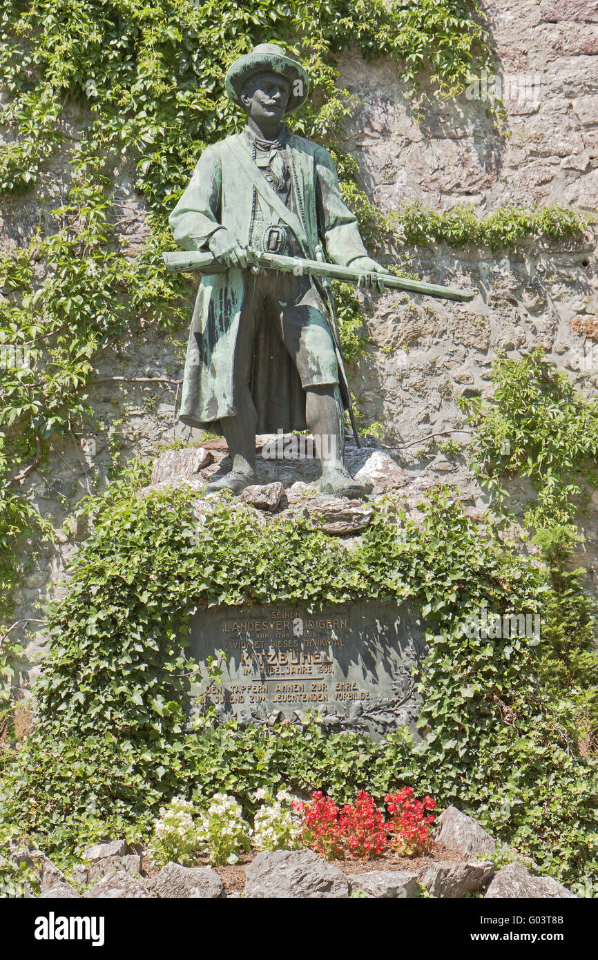 Austria Kitzbuhel The Freedom Fighter memorial Stock Photo - Alamy