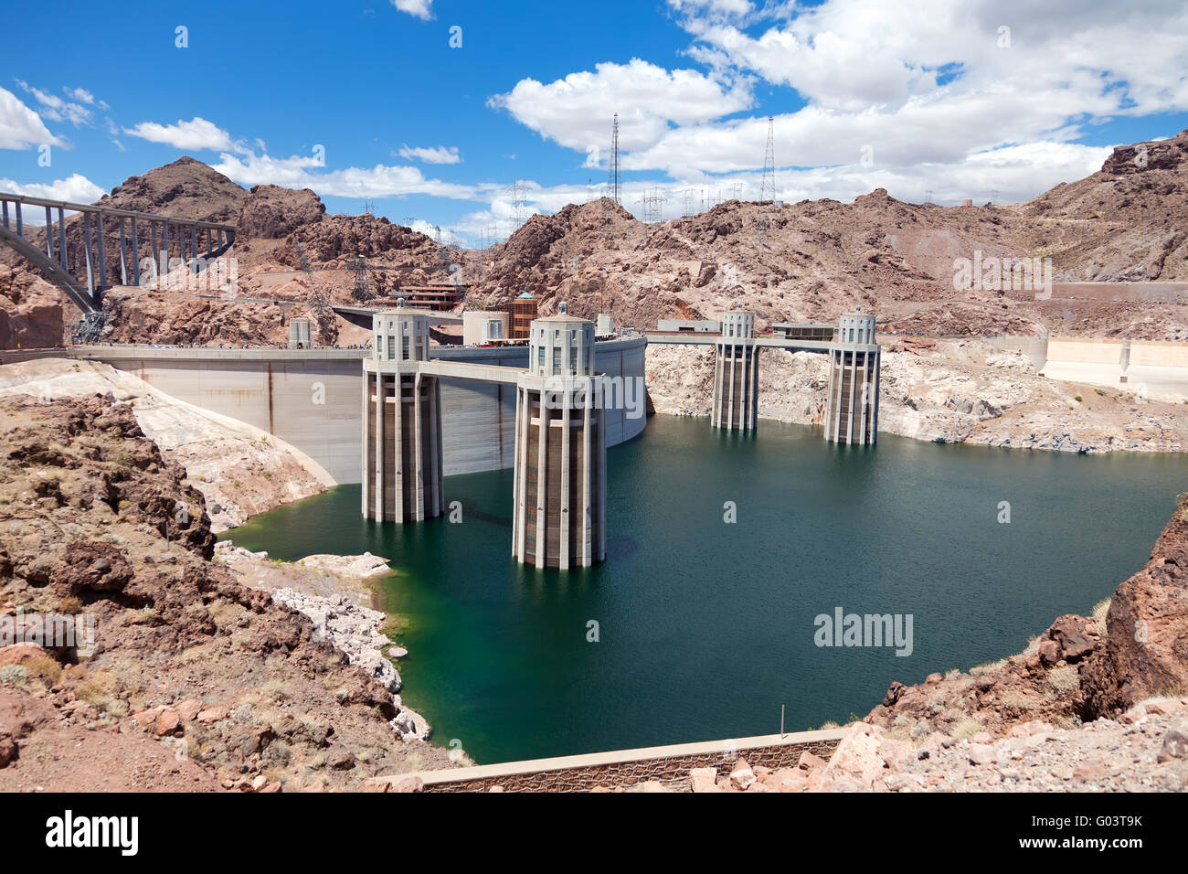 Hoover Dam on the border of Arizona and Nevada Stock Photo - Alamy