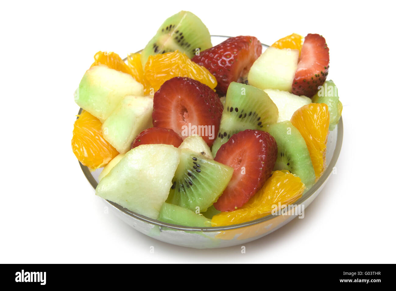 Fresh Fruit Salad in the bowl Stock Photo - Alamy