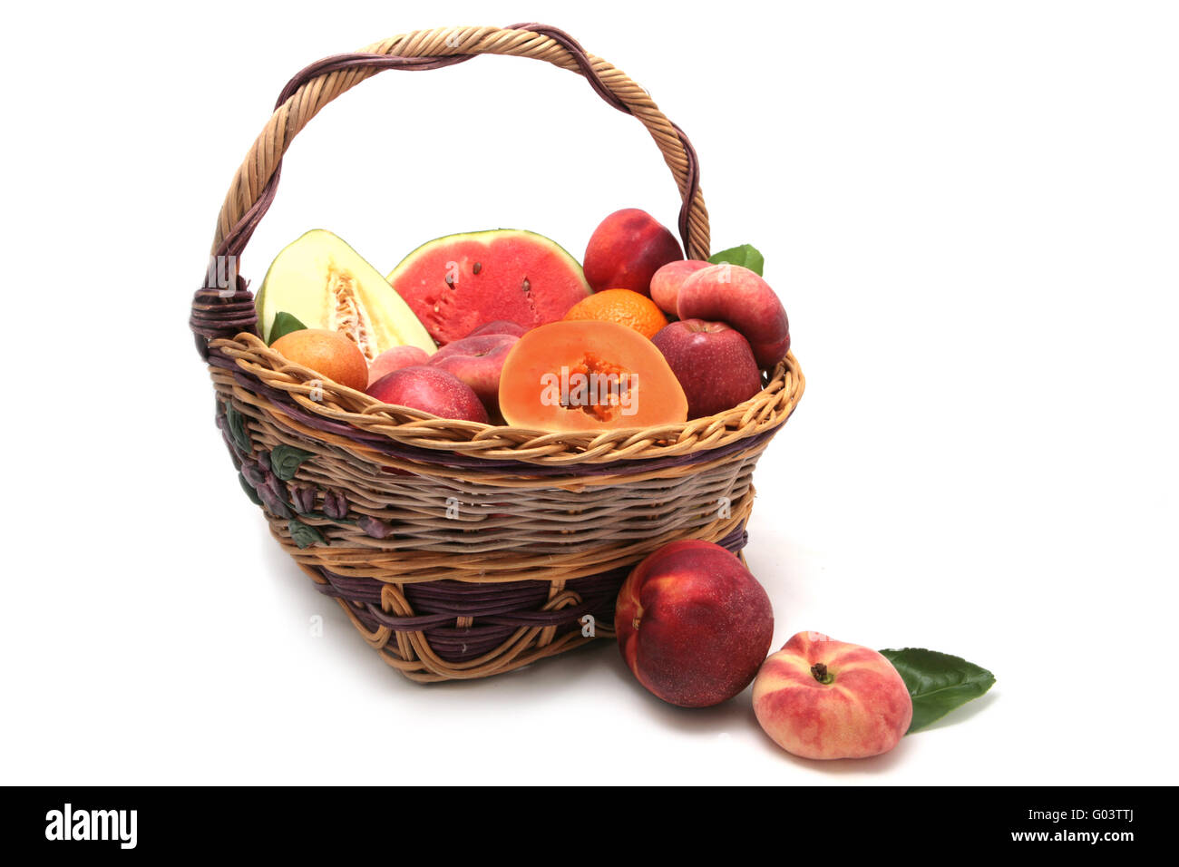 bascket of fruits Stock Photo - Alamy