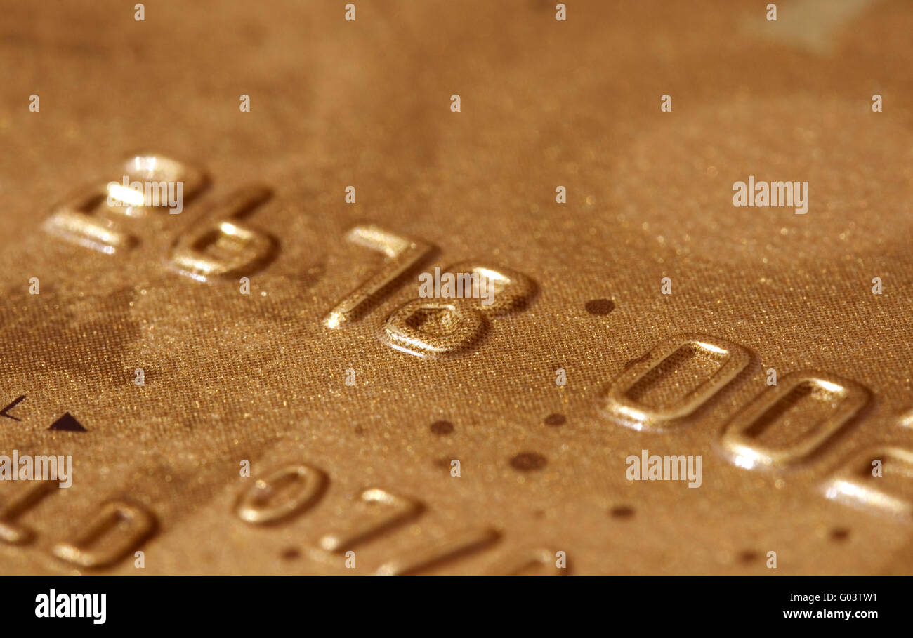 Gold credit card Stock Photo - Alamy