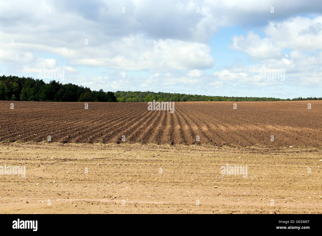 Furrows to horizon hi-res stock photography and images - Alamy