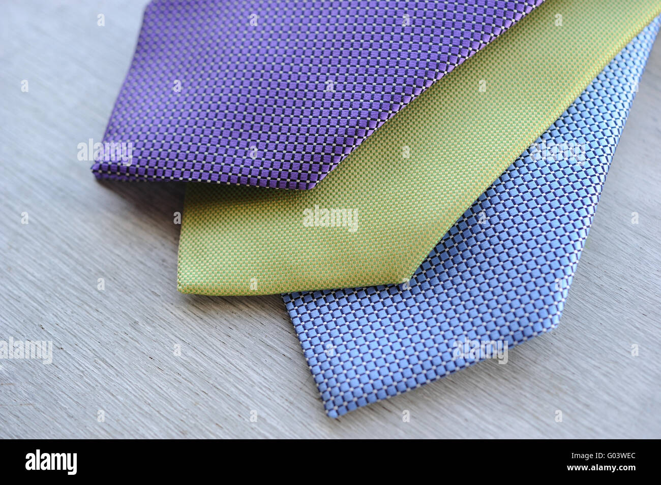 Three popular ties Stock Photo - Alamy