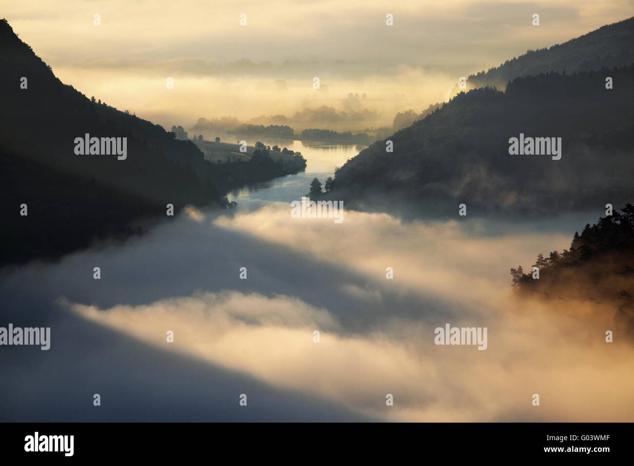Saar Valley near Schwemlingen, Saarland, Germany Stock Photo - Alamy