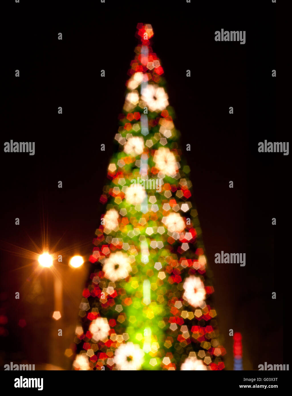Soft blurred festive christmas tree hi-res stock photography and images ...